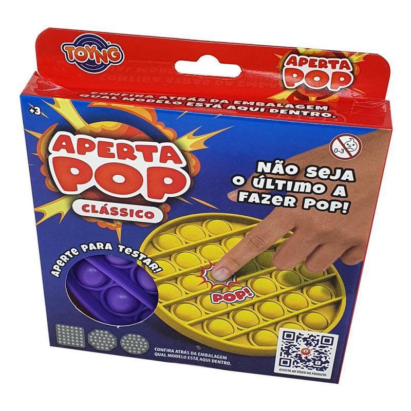 Pop-it - Brinquedo Infantil Aperta Pop Classico - Circulo Roxo - 44043 ...