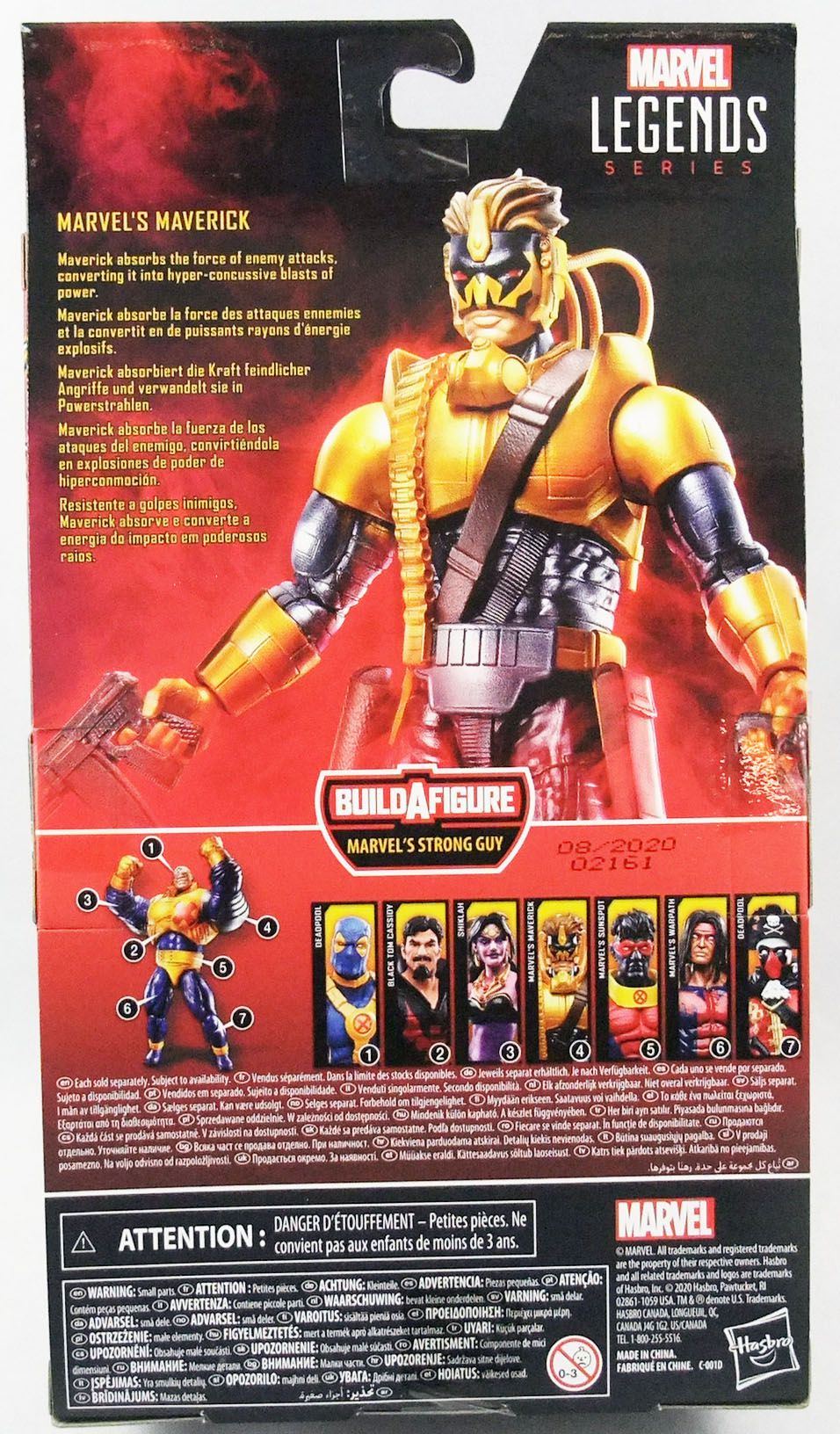 Boneco Marvel Legends Build A Figure Maverick HASBRO