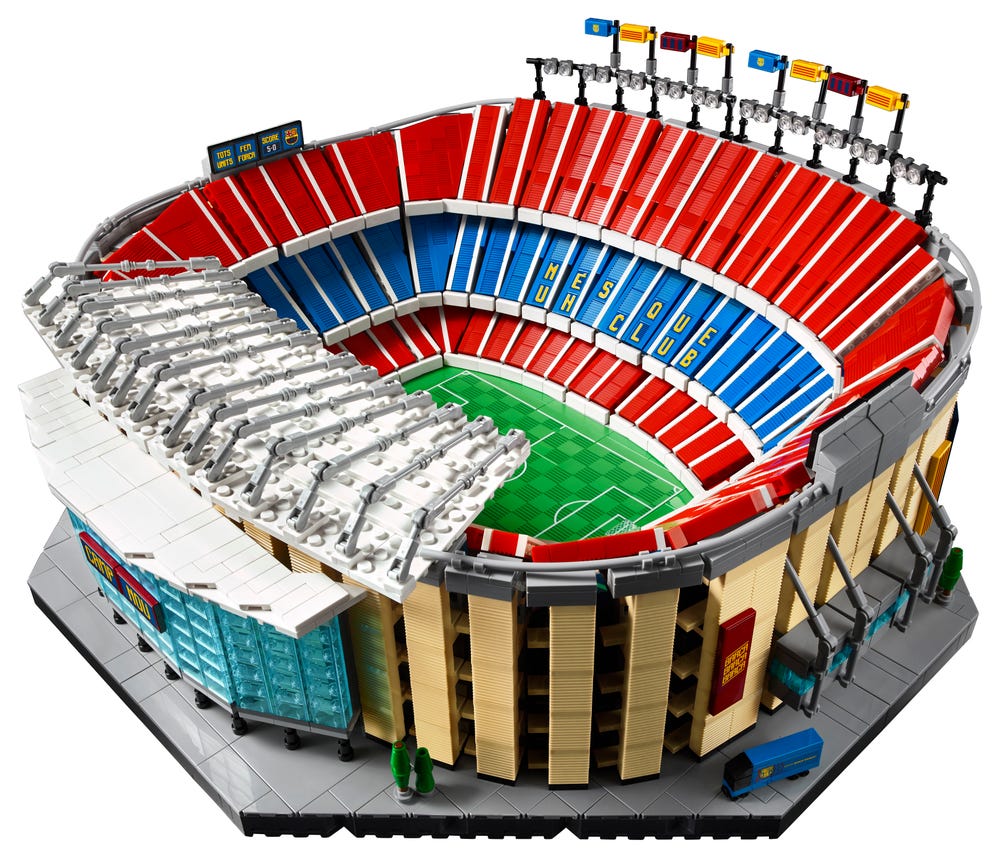 Camp Nou FC Barcelona LEGO DO BRASIL