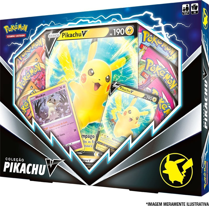 Linha Pokemon - Box Pikachu V Basic COPAG DA AMAZONIA