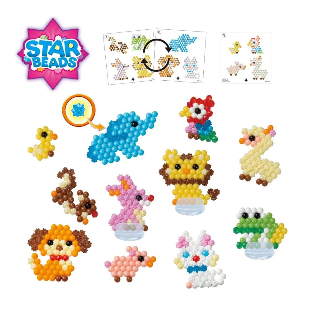 Conjunto Aquabeads - Atividades Infantil - Animais - 31915 - EPOCH MAGIA