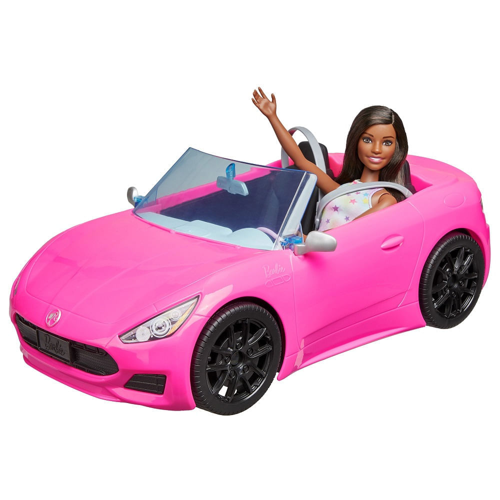 Boneca - Barbie Negra com Veiculo Conversivel - HBY30 - MATTEL
