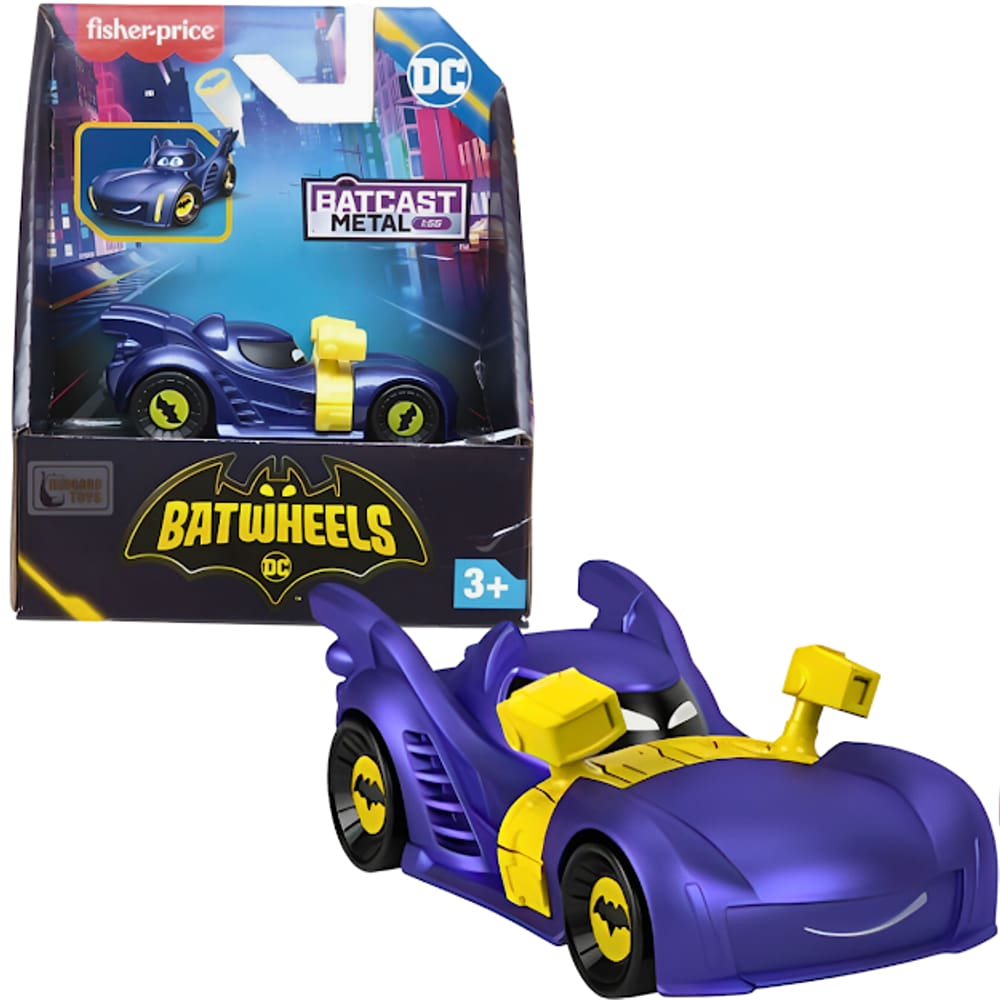 Mini Carrinho Batwheels - Batmobile - Azul MATTEL