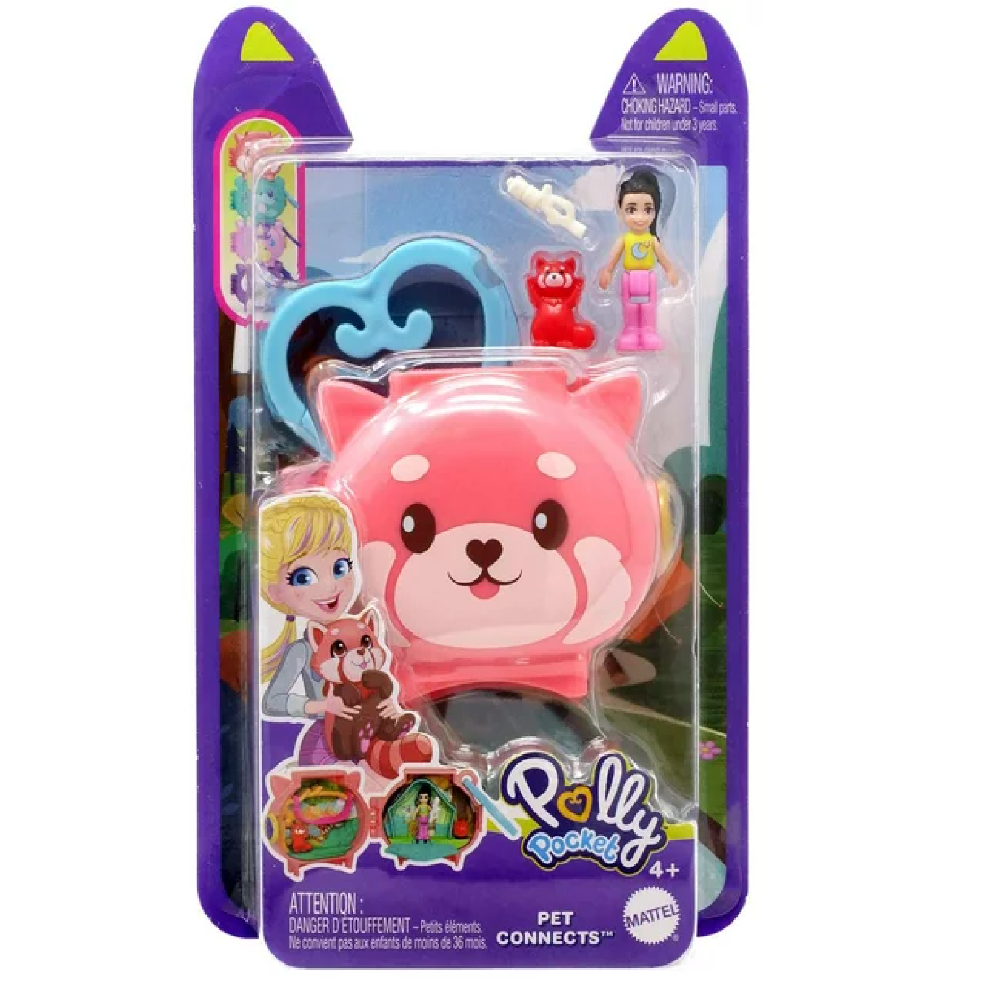 Mini Conjunto - Polly Pocket - Pet Connects - Urso MATTEL