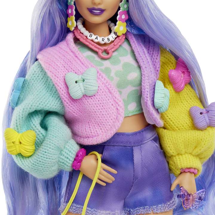 Boneca - Barbie Extra - Cabelo Ondulado Lilas com Coala de Estimacao MATTEL